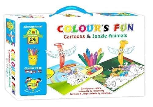 Double the Fun: Yash Toys Colour's Fun Big Cartoons and Planets - 24 R ...